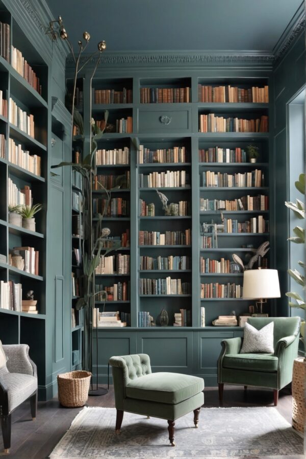 What Are the Charcoal Blue Confessions in Sage Green's Stylish Library ...