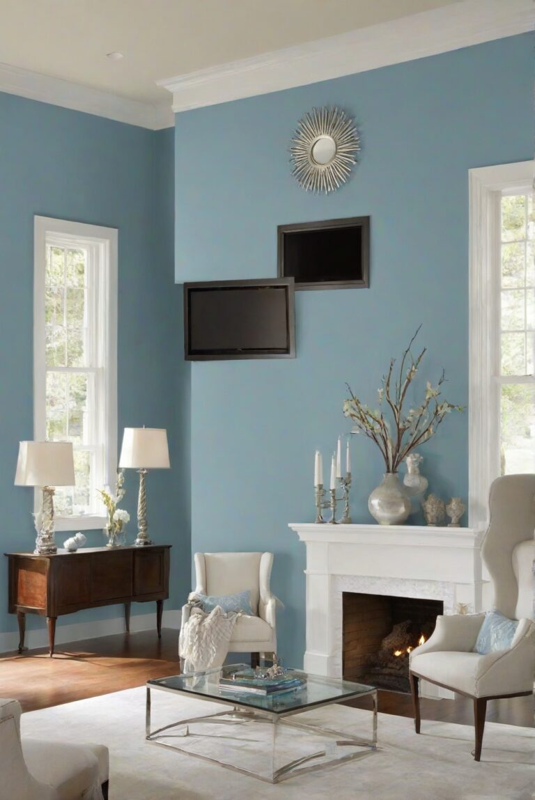 Is Tranquil Blue (2051-50) a good wall paint color for a fireplace room ...