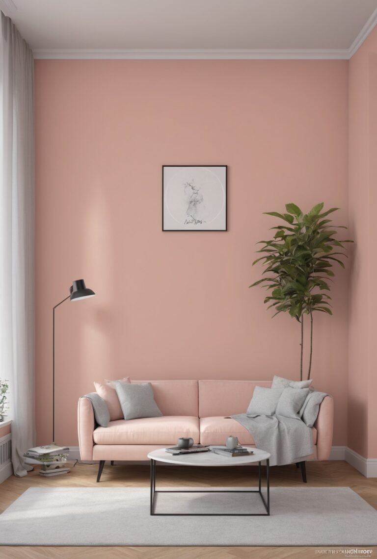 Modern Elegance: Faint Coral Paint Creates a Timeless Look for Your ...