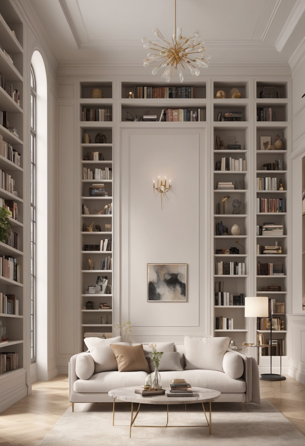 Cultured Pearl Paint Adds Contemporary Elegance to Your Reading Space ...