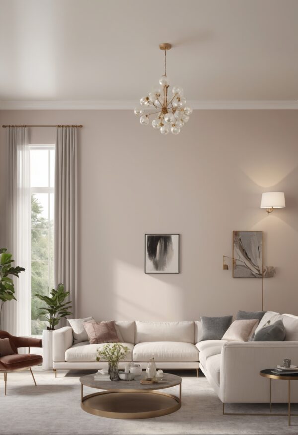 Cultured Pearl Paint Enhances the Modern Vibe of Your Living Room in ...