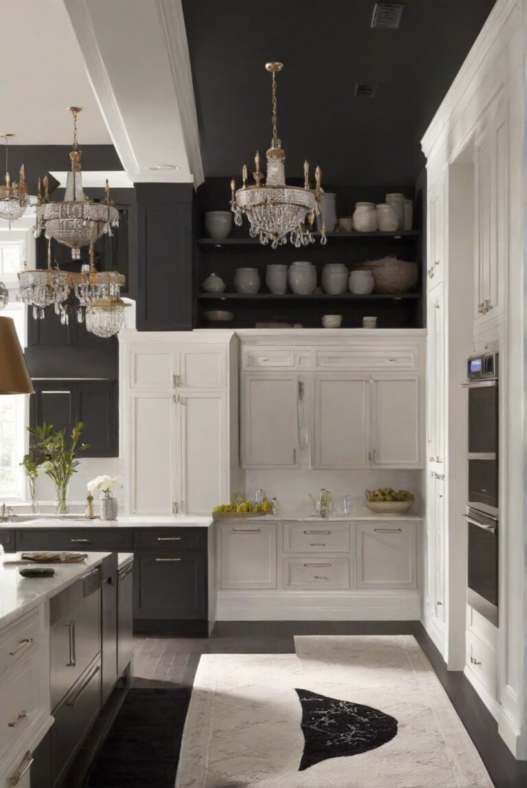 Is CAVIAR (SW 6990) wall paint good for Kitchen with a white rug ...
