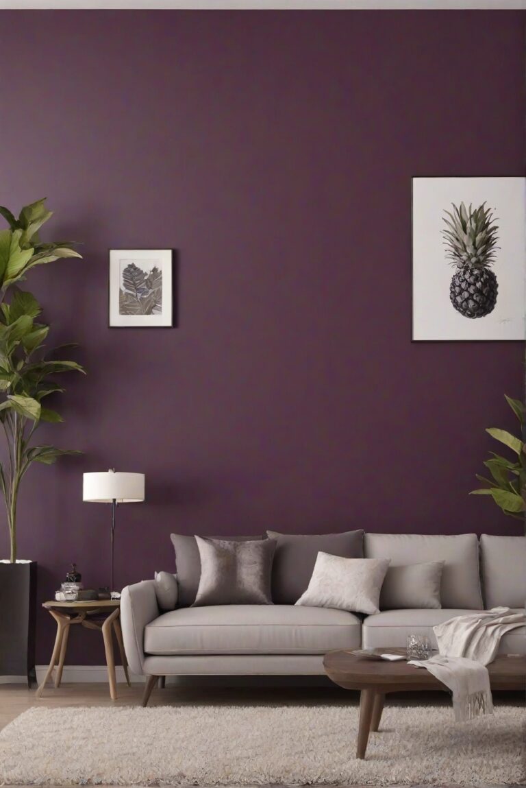 Is DARK BERRY (S-H-180) wall paint good for living room with a white ...
