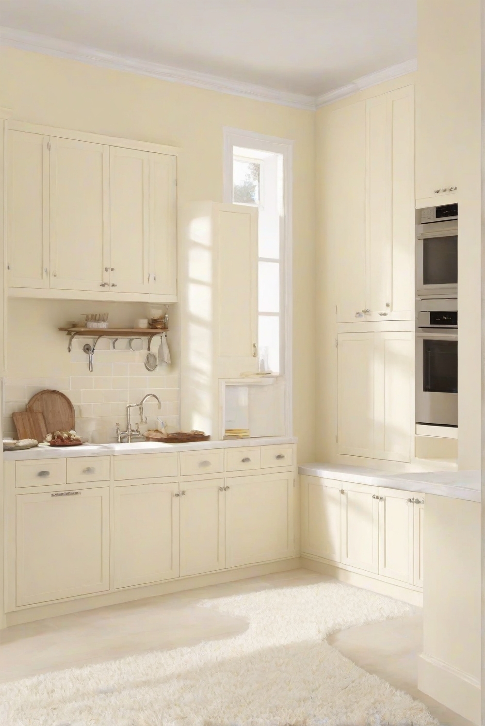 Is VANILLA MILKSHAKE (OC-59) wall paint good for Kitchen with a white ...