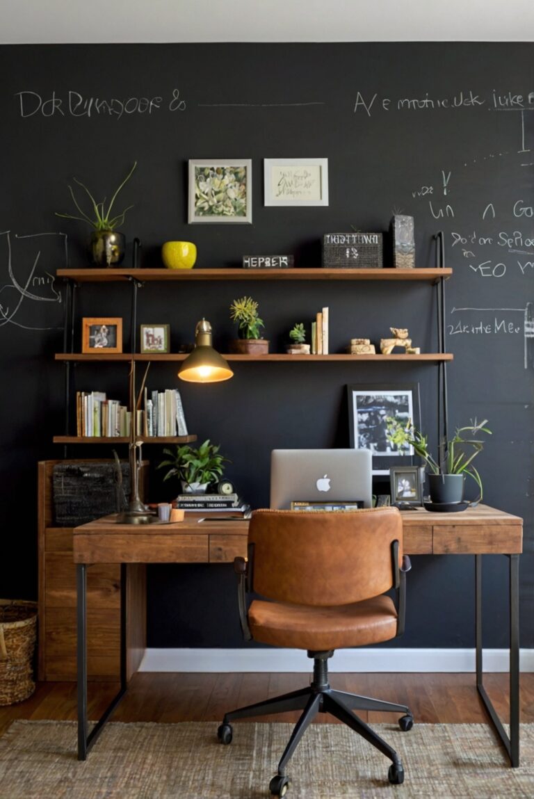 Do you like to use chalkboard paint in the home office? If so, where ...