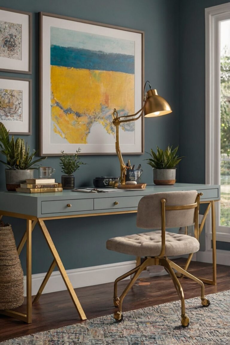 Do you prefer a colorful or neutral home office desk? - West Pear Interiors