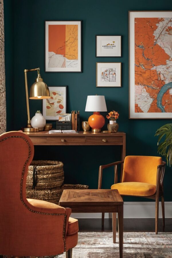How do you incorporate bold colors in your home office decor? - West ...