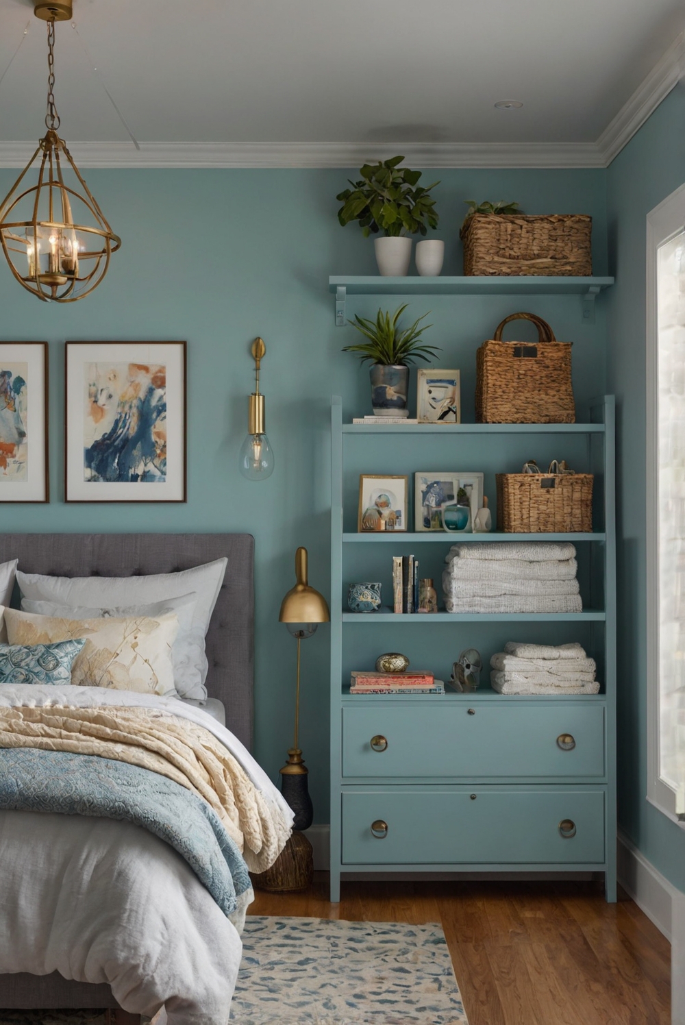 How to Command Attention: Gale Force Green Sage Green Cabinets - West ...