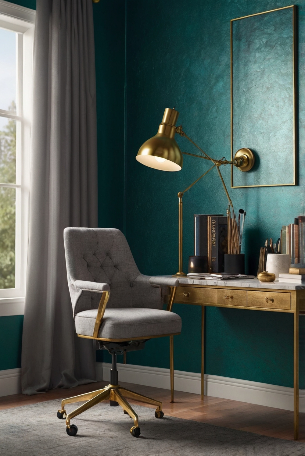 What’s your favorite way to use metallic colors in the home office ...