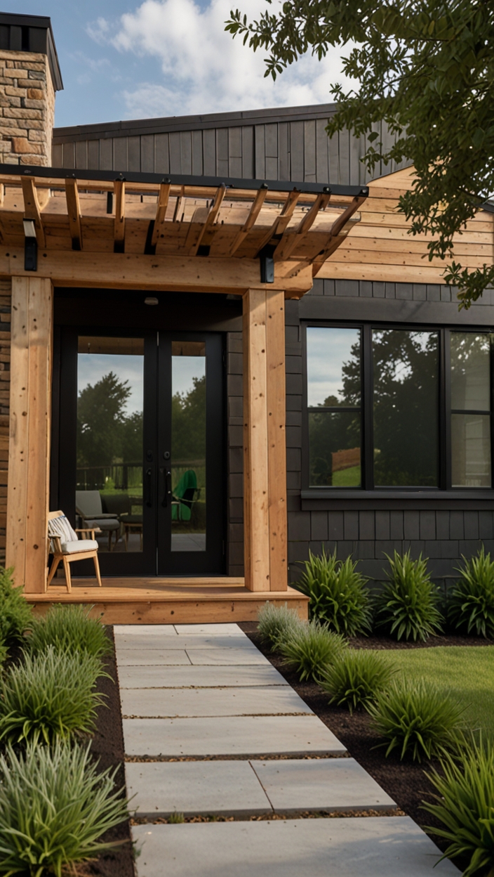Modern Suburban House Exterior & Farmhouse Outdoor Ideas for 2025 ...