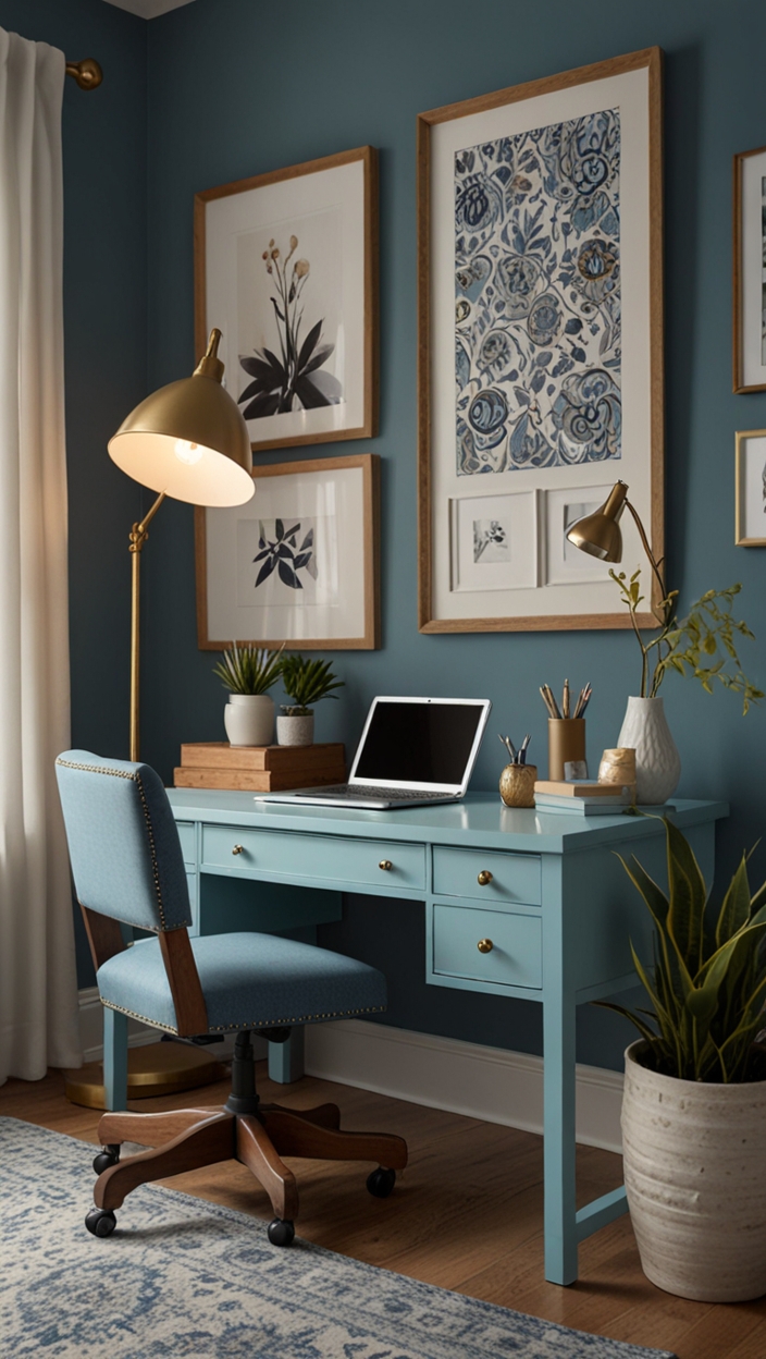Upgrade your workspace with these 21 light blue home office designs ...
