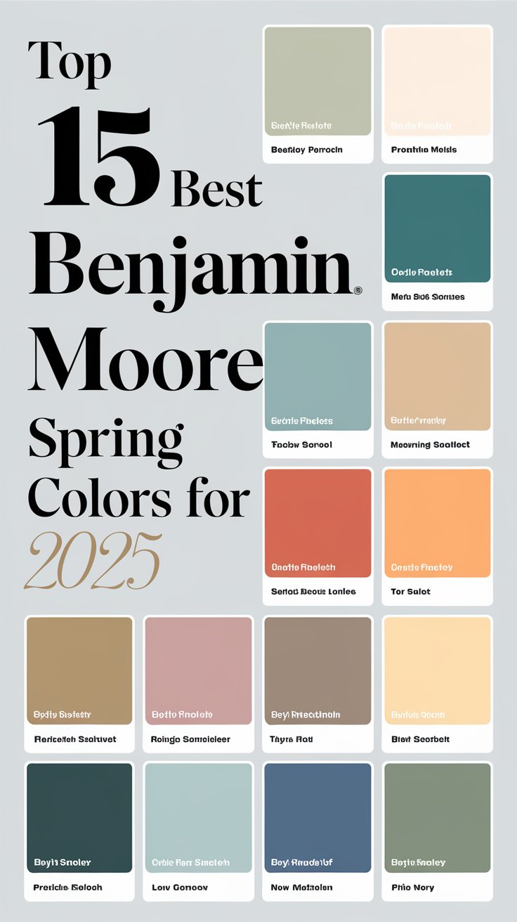 what is Best Benjamin Moore Spring Colors for a 2025 Bedroom? Makeover ...